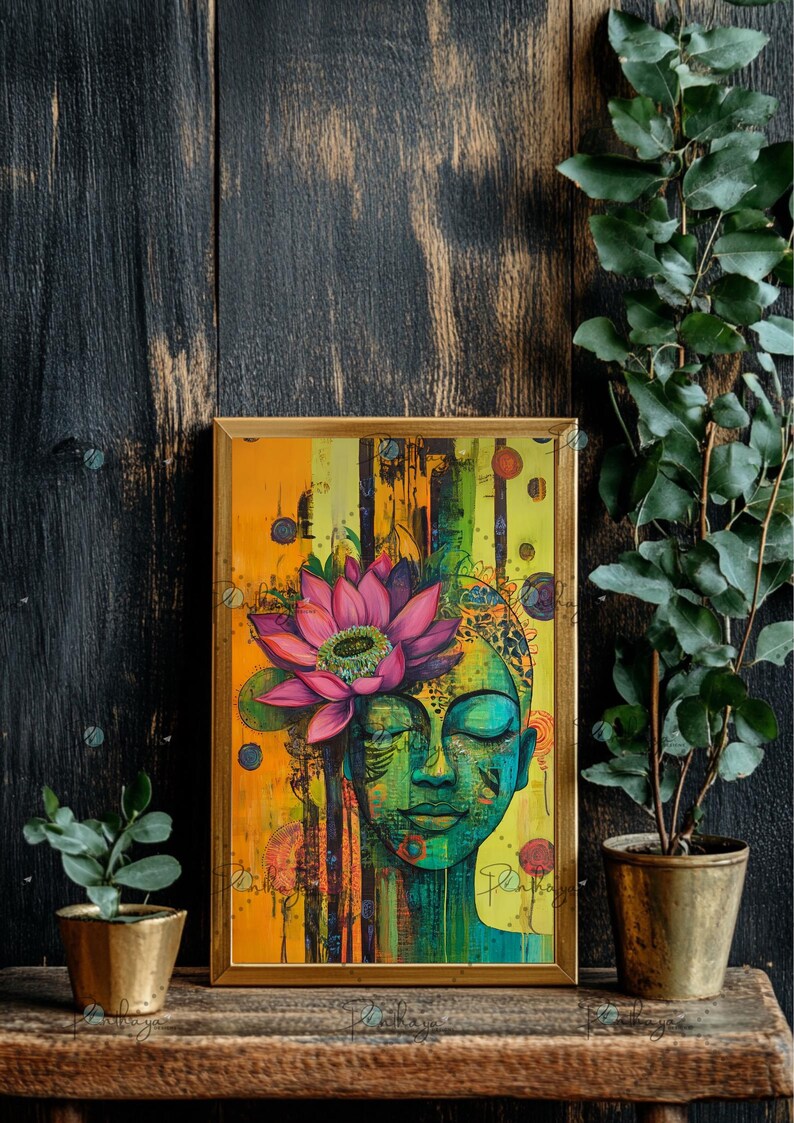 Indian Abstract Painting Wall Art Poster - Etsy
