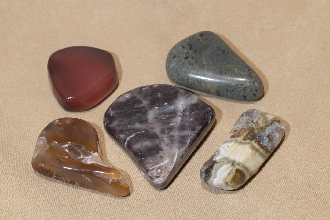 Rock Magnet Set 5 Piece Refrigerator Fridge Pins Magnets Magnetic ...