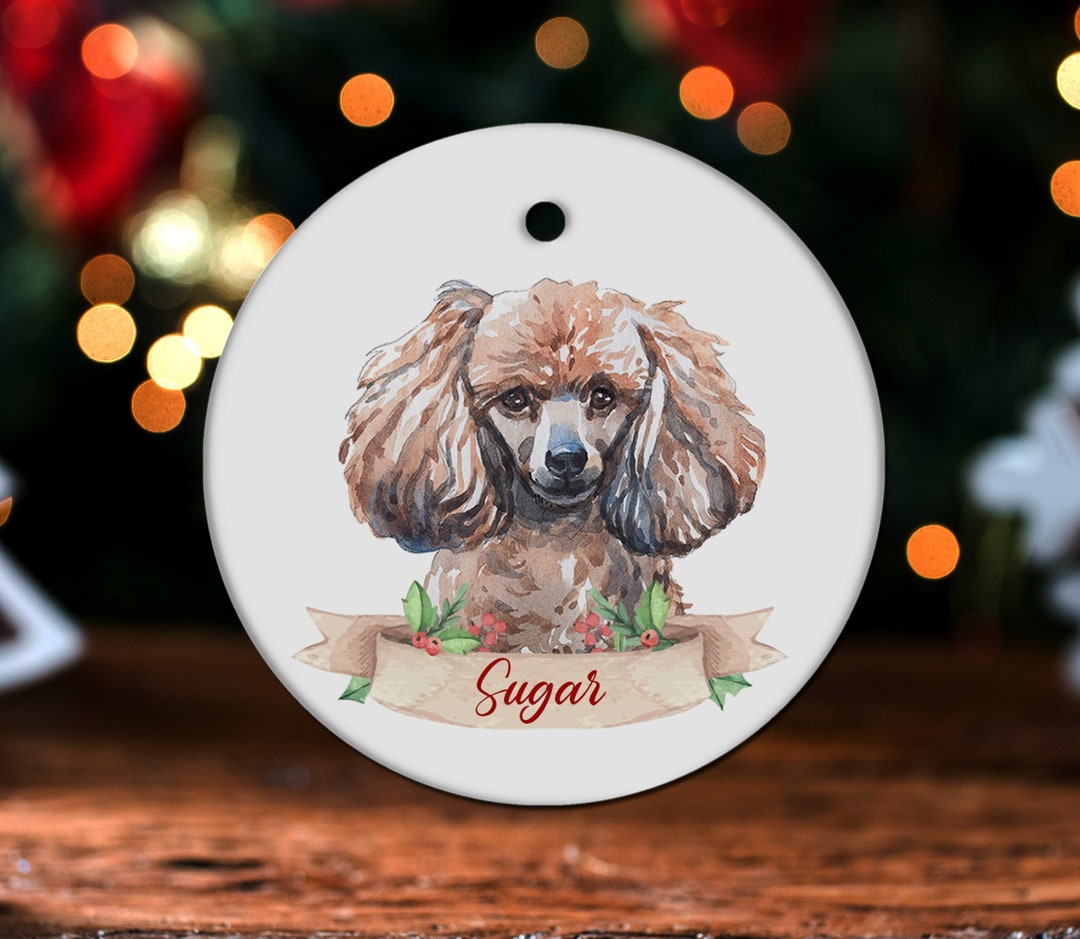 Poodle Ornament, Poodle Christmas Tree Decor, Poodle Owner Gift GH55 - Etsy