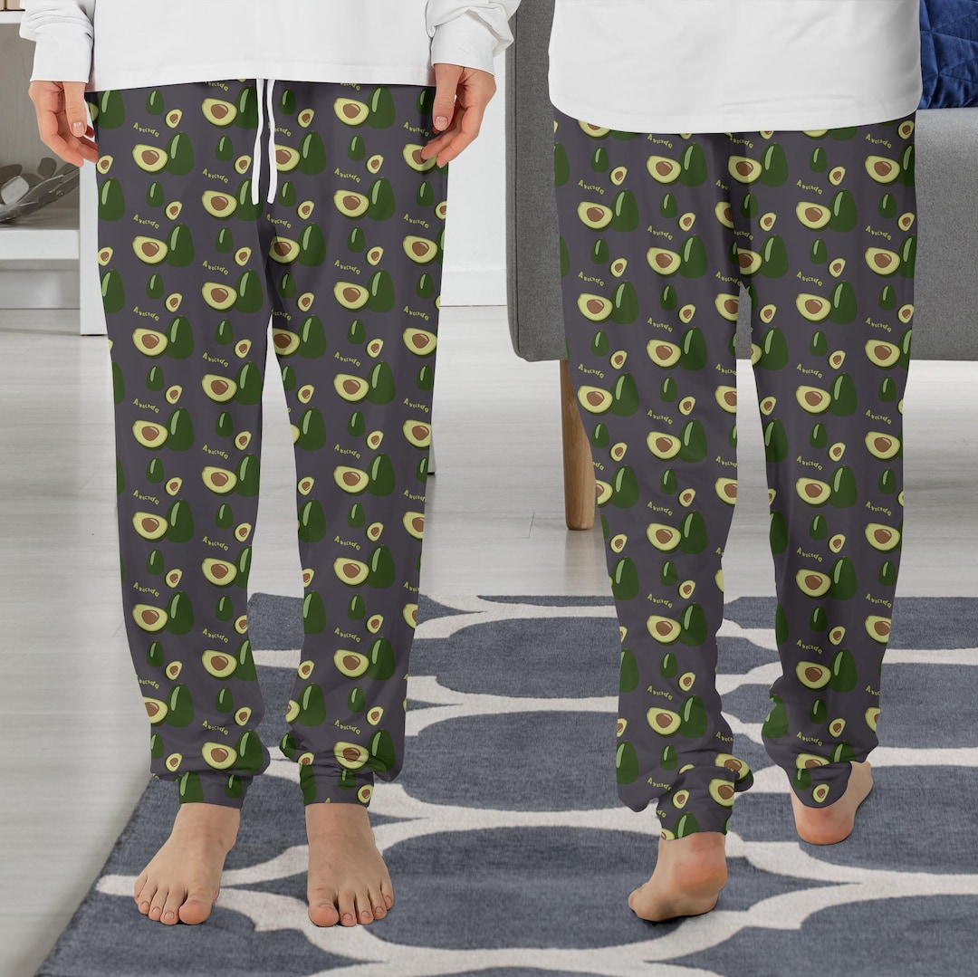 Avocado Pajama Pants, Avocado Pajama, Avocado Gift, Funny Pajama PP44 ...