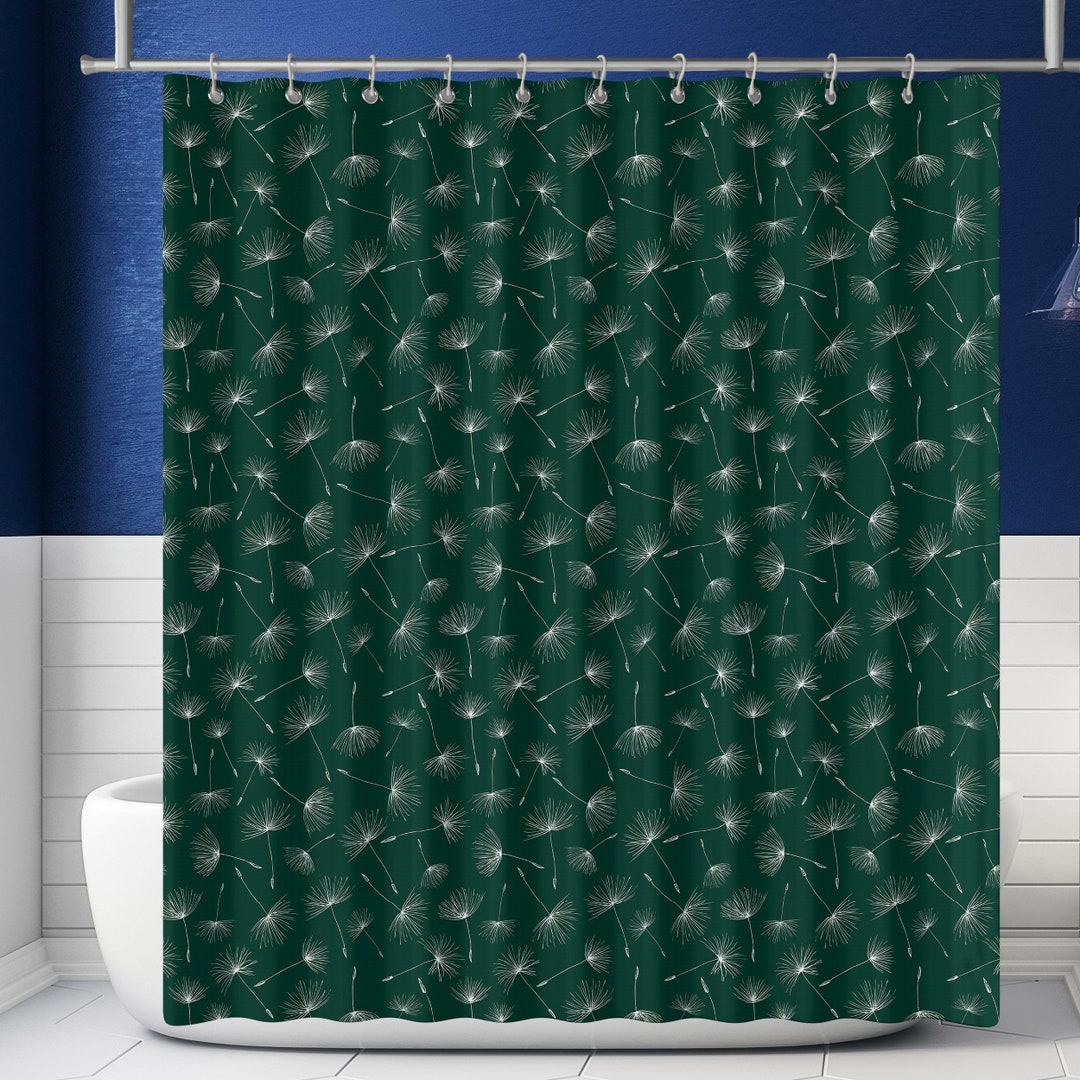 Dandelion Shower Curtain, Dandelion Bathroom Decor, Housewarming Gift ...