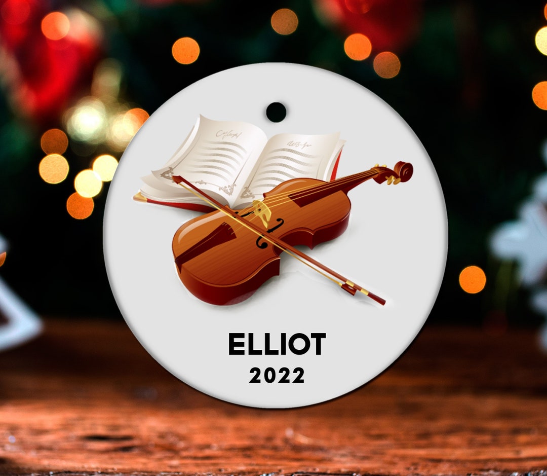 Violin Christmas Ornament, Personalized Violin Ornament, Violin Gift ...