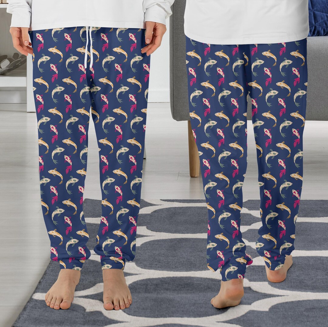 Fish Pajama Pants, Fish Pajama, Fish Gift, Funny Pajama PP47 - Etsy