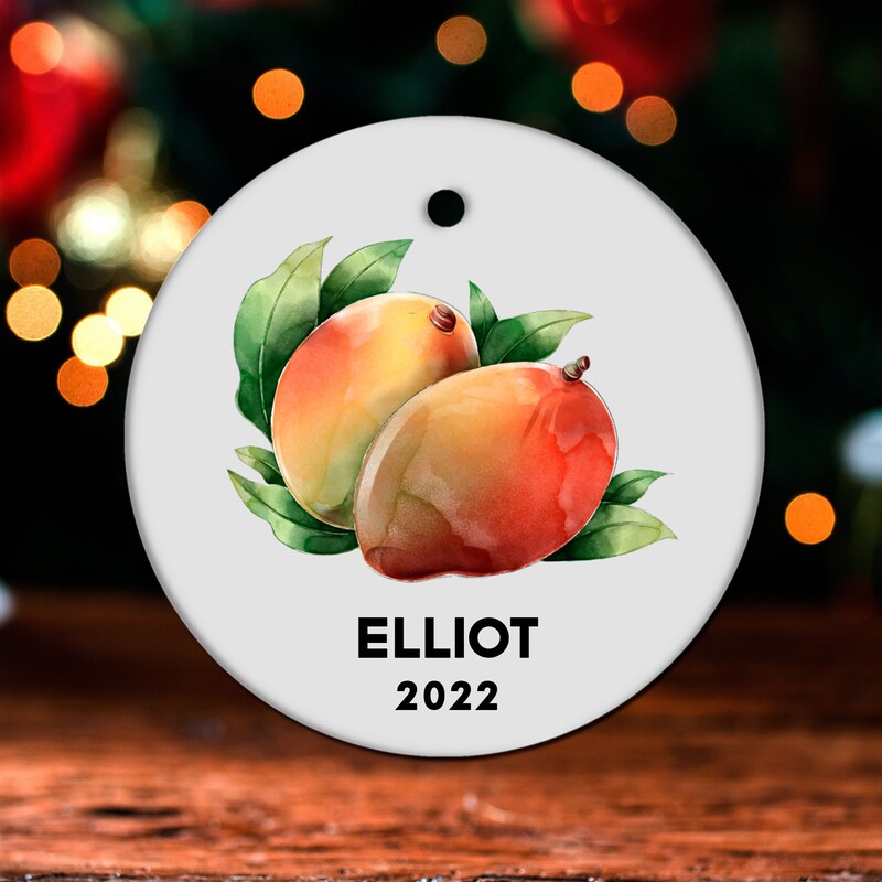 Mango Wooden Ornament - Etsy