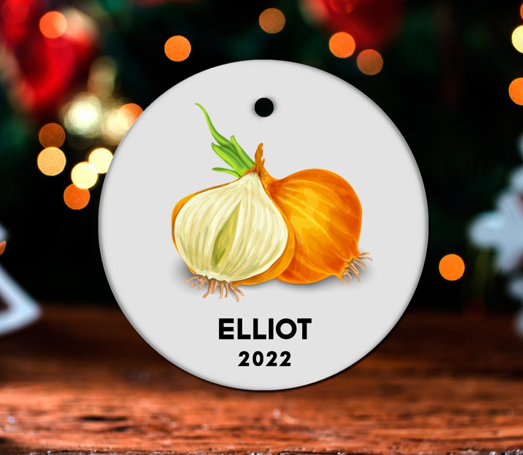 Onion Christmas Ornament, Personalized Onion Ornament, Onion Gift ...