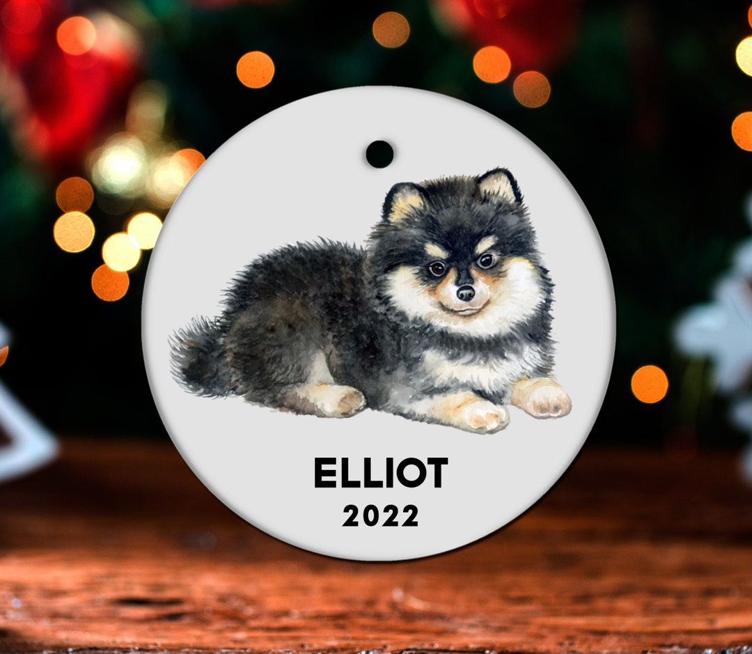 Pomeranian Christmas Ornament, Personalized Pomeranian Ornament ...