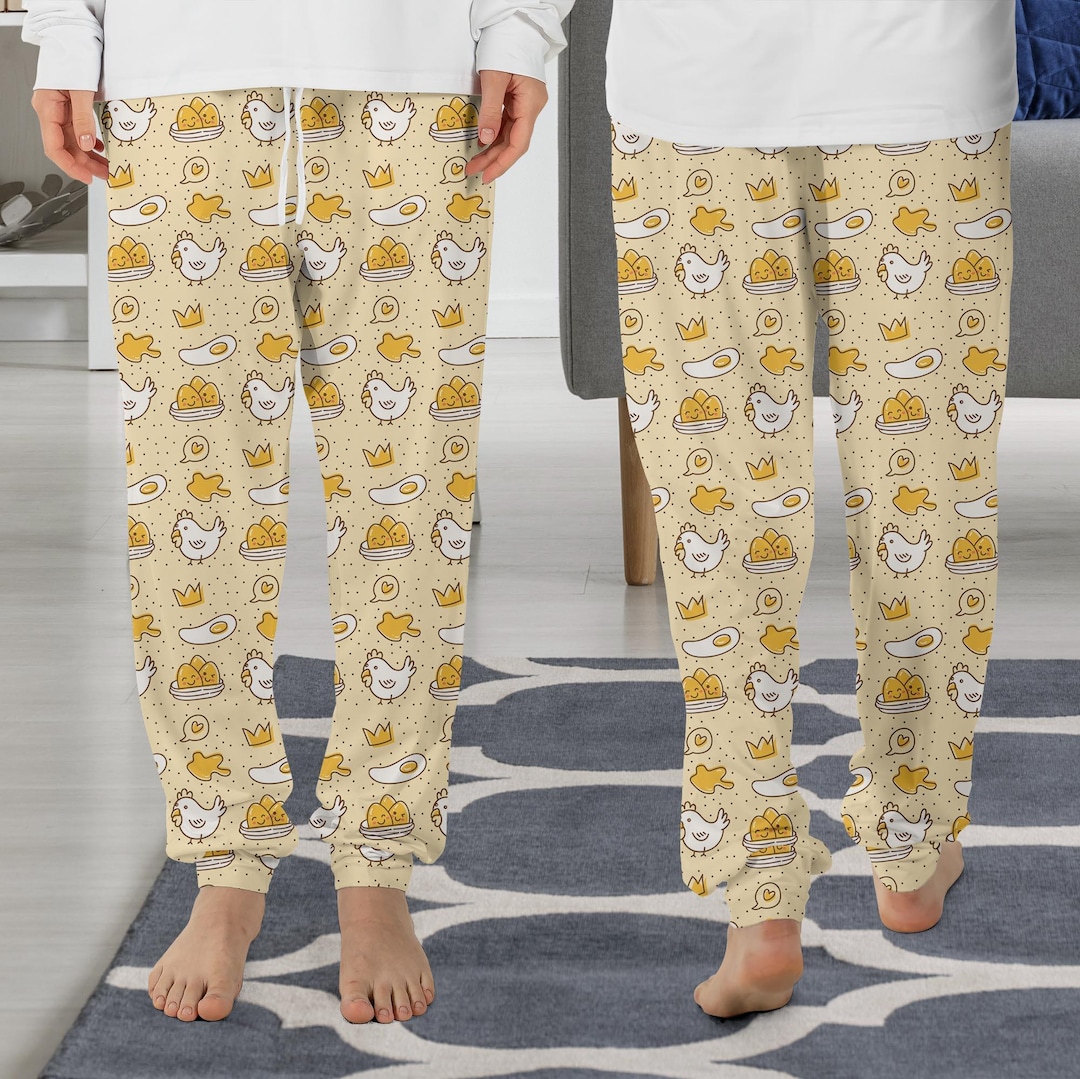 Chicken Pajama Pants, Chicken Pajama, Chicken Gift, Funny Pajama PP20 ...