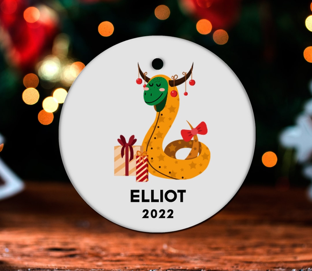 Snake Christmas Ornament, Personalized Snake Ornament, Snake Gift ...