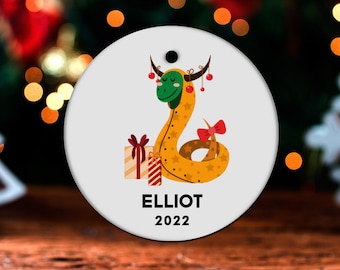 Cute Snake Christmas Tree Ornament Snake Ornament Reptile Ornament ...