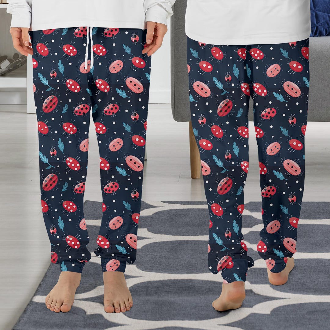 Ladybug Pajama Pants, Ladybug Pajama, Ladybug Gift, Funny Pajama PP31 ...