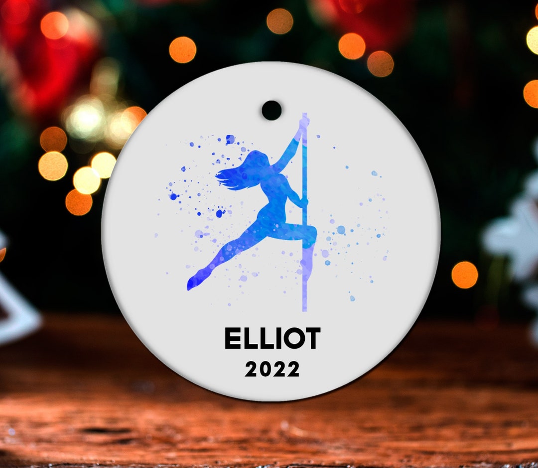 Pole Dancing Christmas Ornament, Personalized Pole Dancing Ornament ...