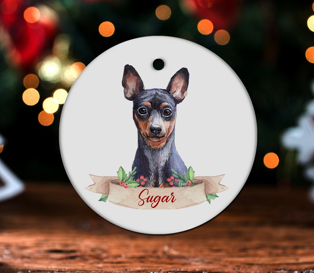 Miniature Pinscher Ornament, Miniature Pinscher Christmas Tree Decor ...