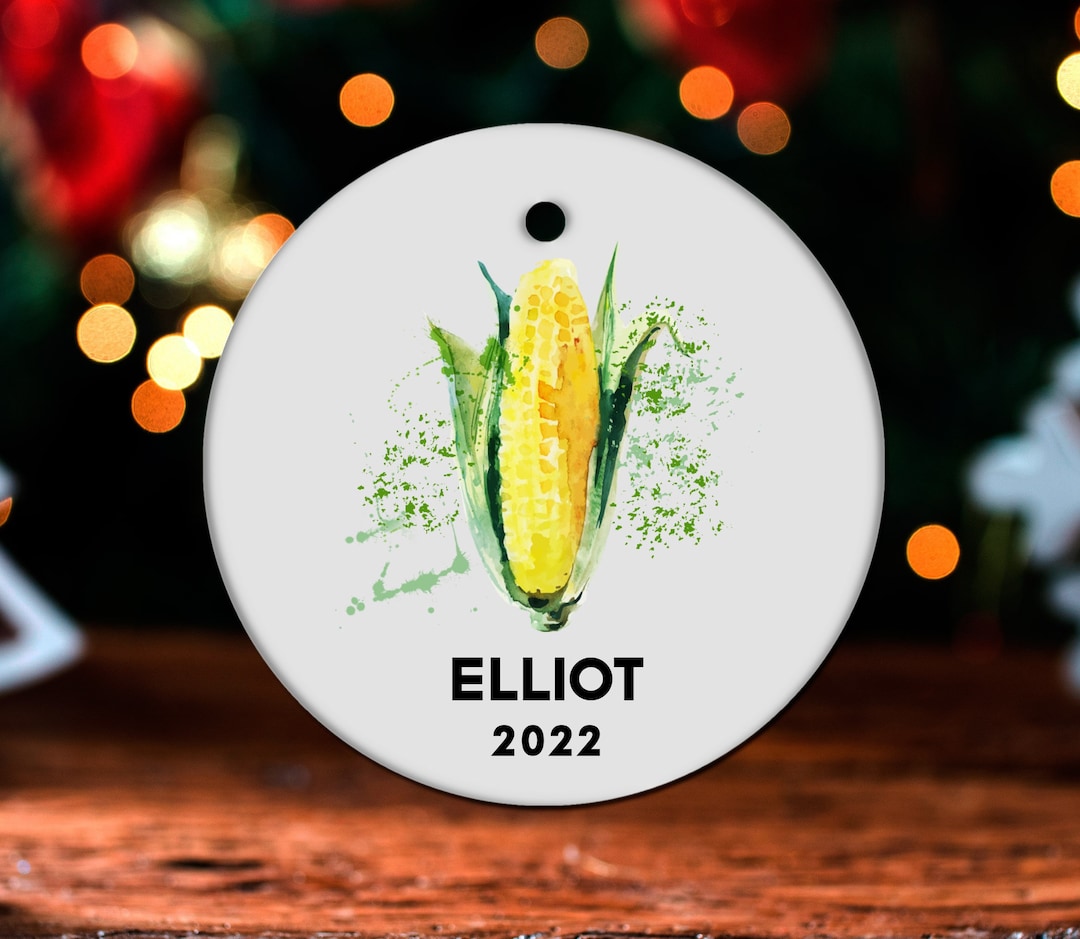 Corn Christmas Ornament, Personalized Corn Ornament, Corn Gift, Corn ...
