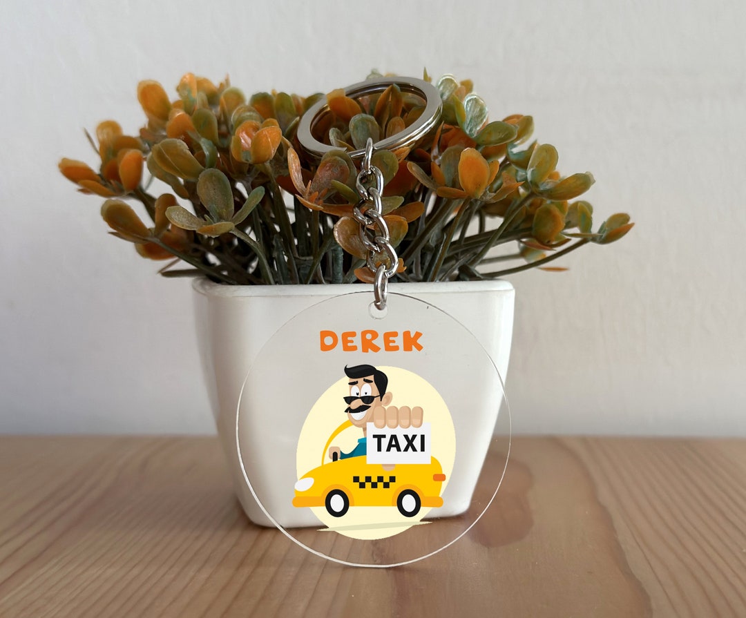 Taxi Driver Keychain, Taxi Driver Key Ring, Taxi Driver Gift, Taxi ...