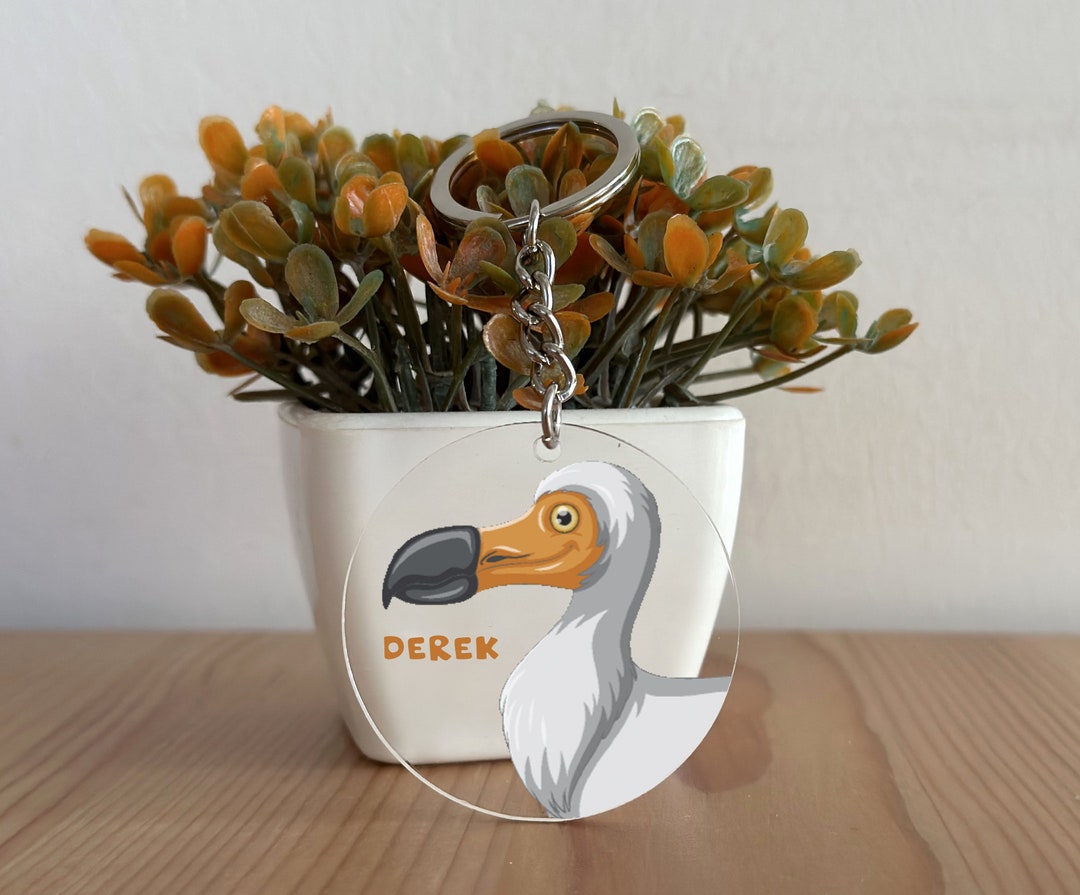 Custom Acrylic Dodo Keychain, Dodo Keychain, Dodo Gift, Personalized ...