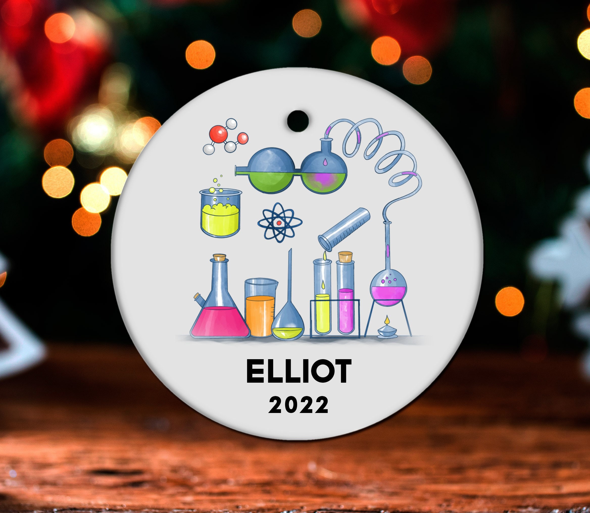 Chemistry Christmas Ornament, Personalized Chemistry Ornament sold by ...