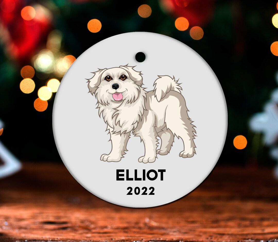 Great Pyrenees Christmas Ornament, Personalized Great Pyrenees Ornament ...