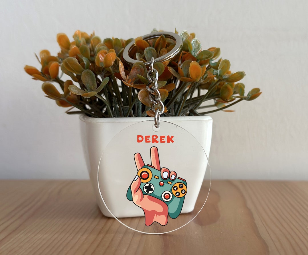 Video Games Keychain, Video Games Key Ring, Chritstmas Gift, Birthday ...