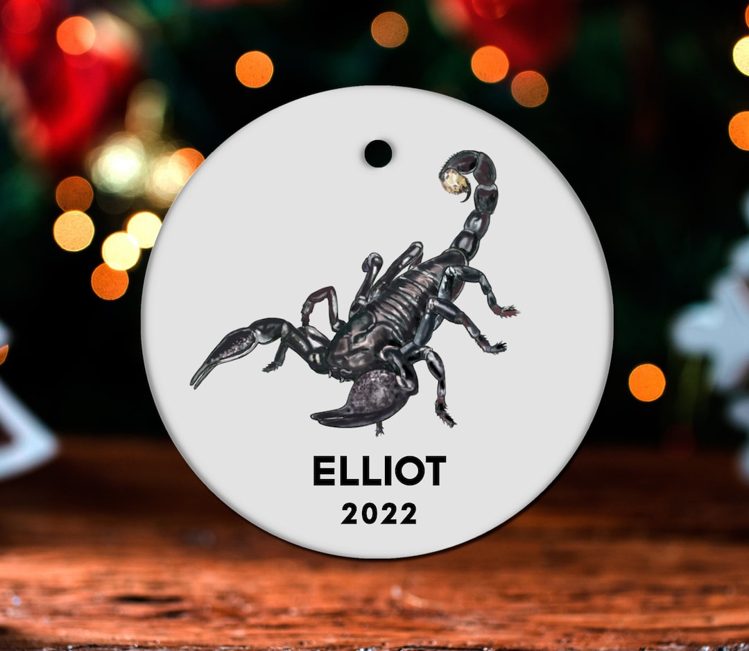 Scorpion Christmas Ornament, Personalized Scorpion Ornament, Scorpion ...