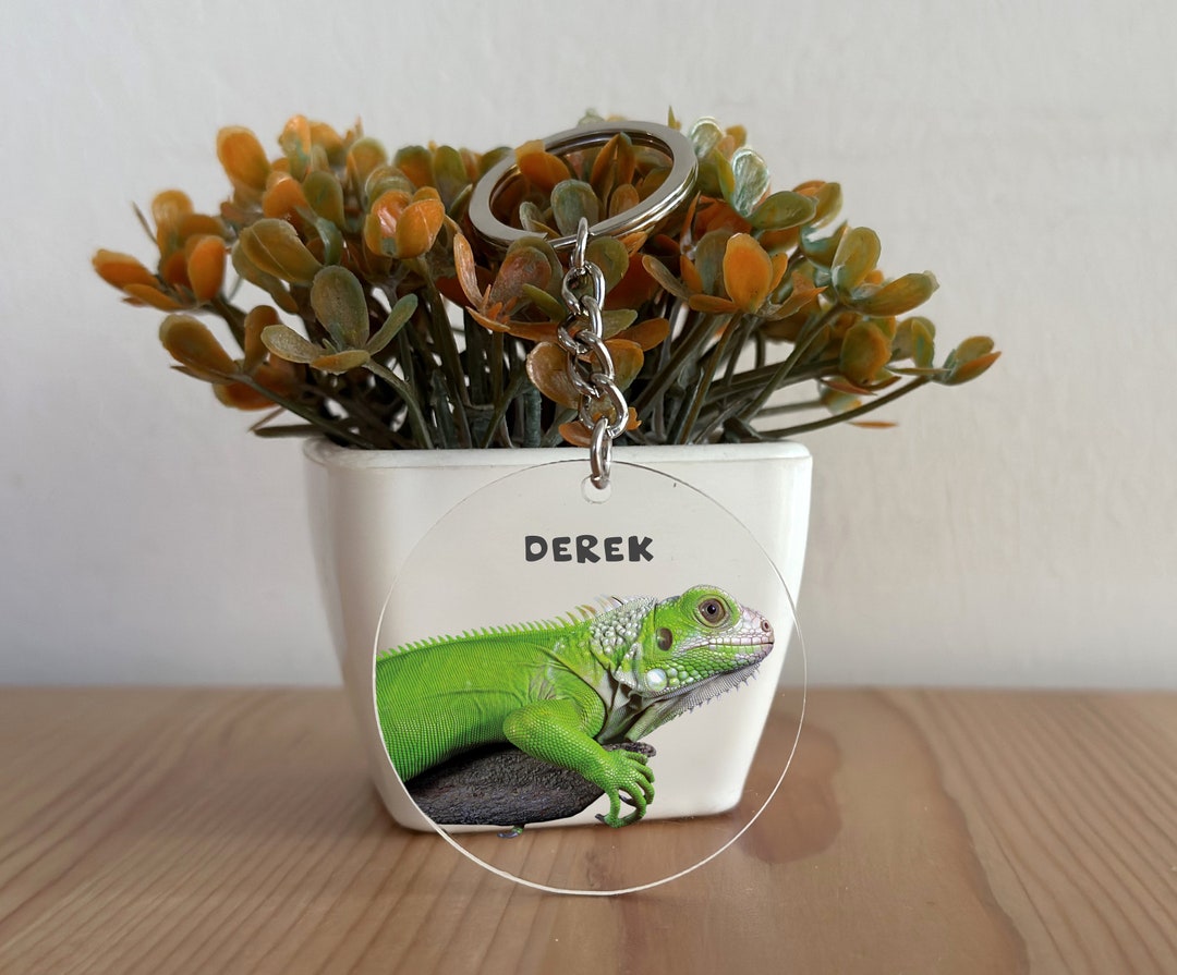 Bearded Dragon Keychain, Custom Acrylic Bearded Dragon Keychain ...