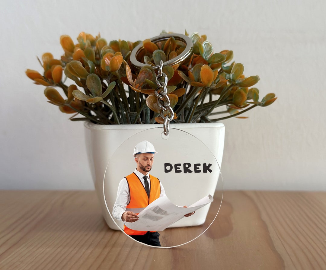 Civil Engineer Keychain, Custom Acrylic Civil Engineer Keychain, Civil ...