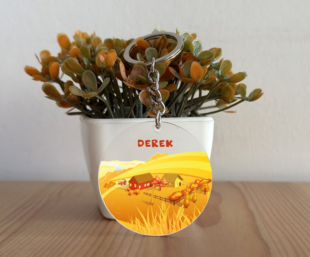 Custom Acrylic Farming Keychain, Farming Keychain, Farming Gift, Gift ...