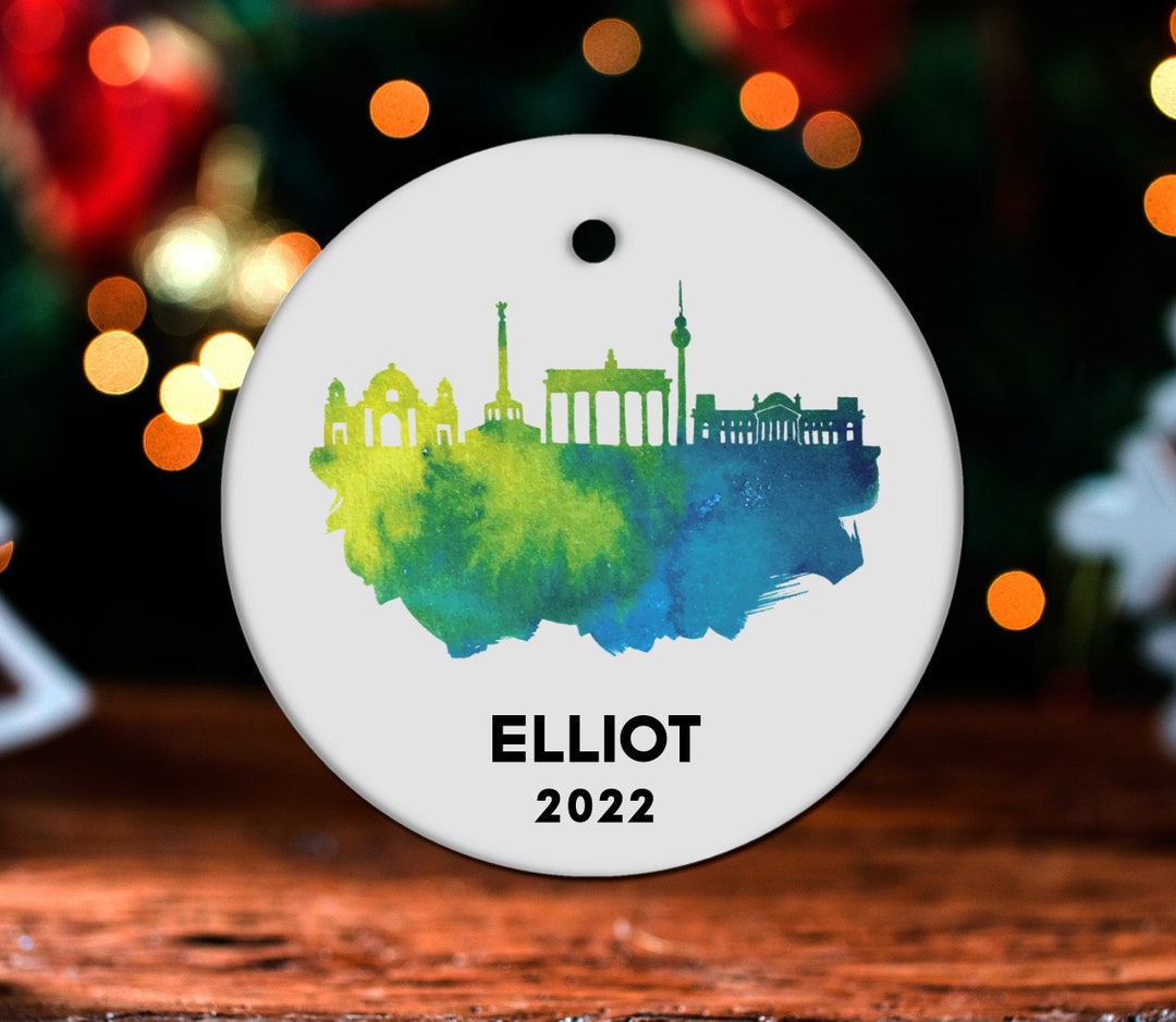 Berlin Christmas Ornament, Personalized Berlin Ornament, Berlin Gift ...