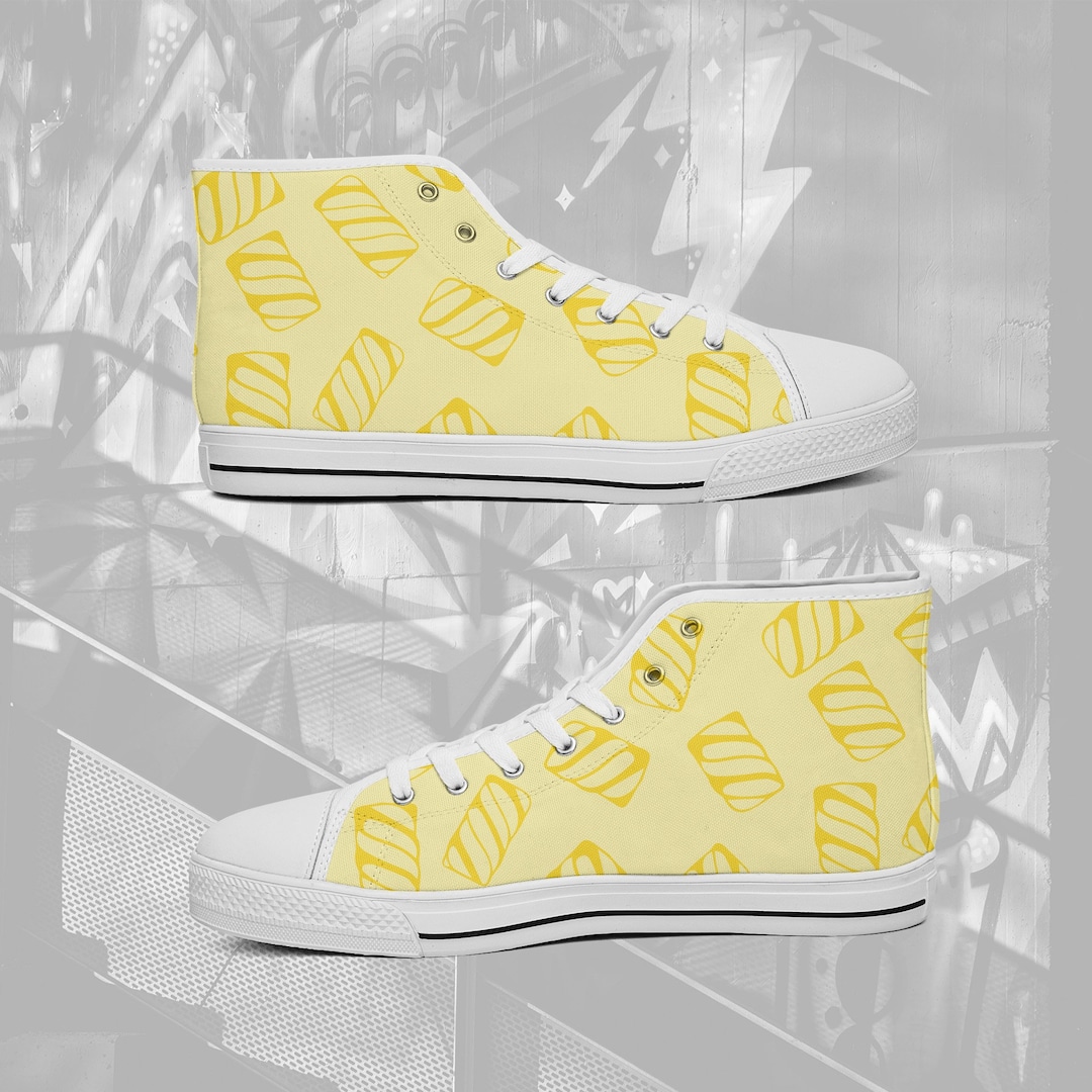 Banana Bread High Canvas Shoes, Banana Bread Gift, Banana Bread Shoe ...