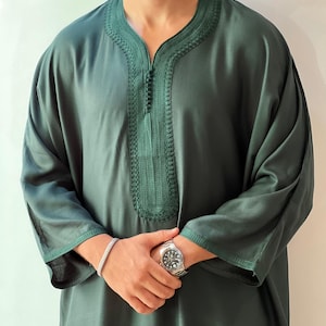 Men’s Thobe Cotton Blend Islamic Kandora - Etsy