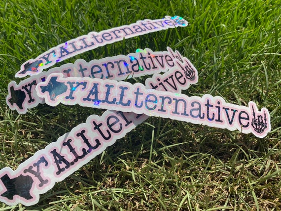 Yallternative Holographic Sticker - Etsy