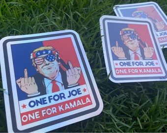 Trump Middle Finger Sticker - Etsy