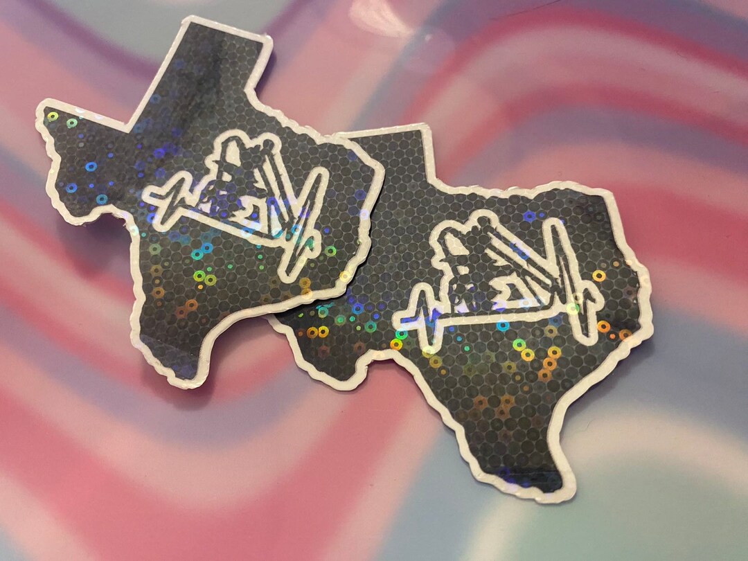 Oilfield Texas Well Head Holographic Sticker - Etsy