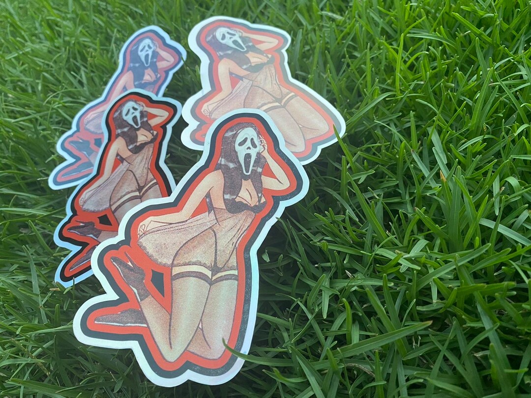 Lady Ghostface Holographic Sticker - Etsy