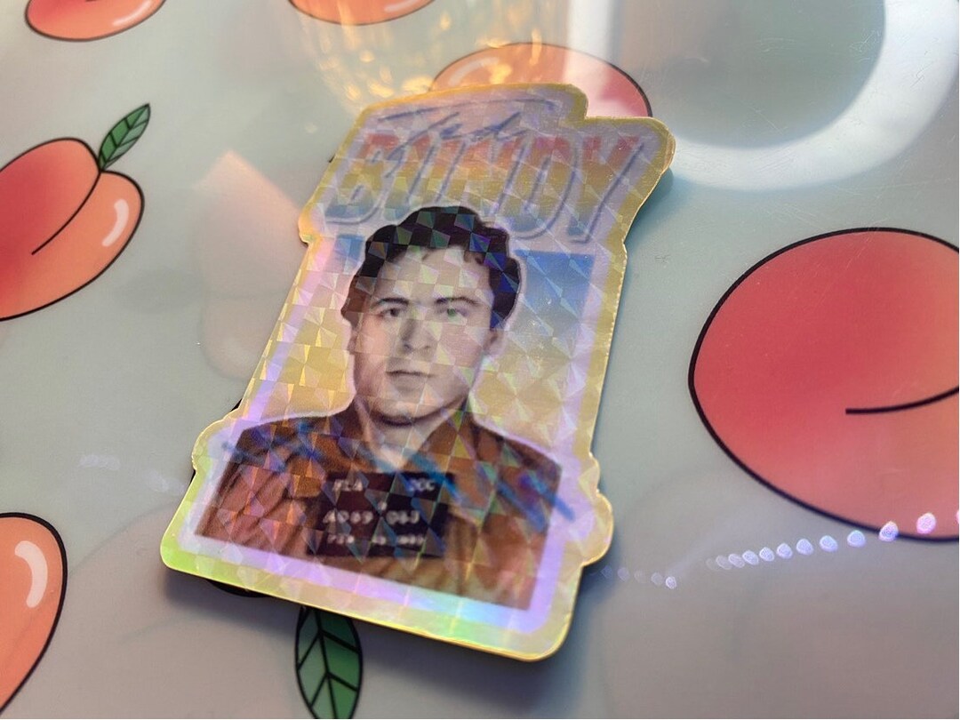 Mugshot Ted Bundy Holographic Sticker - Etsy