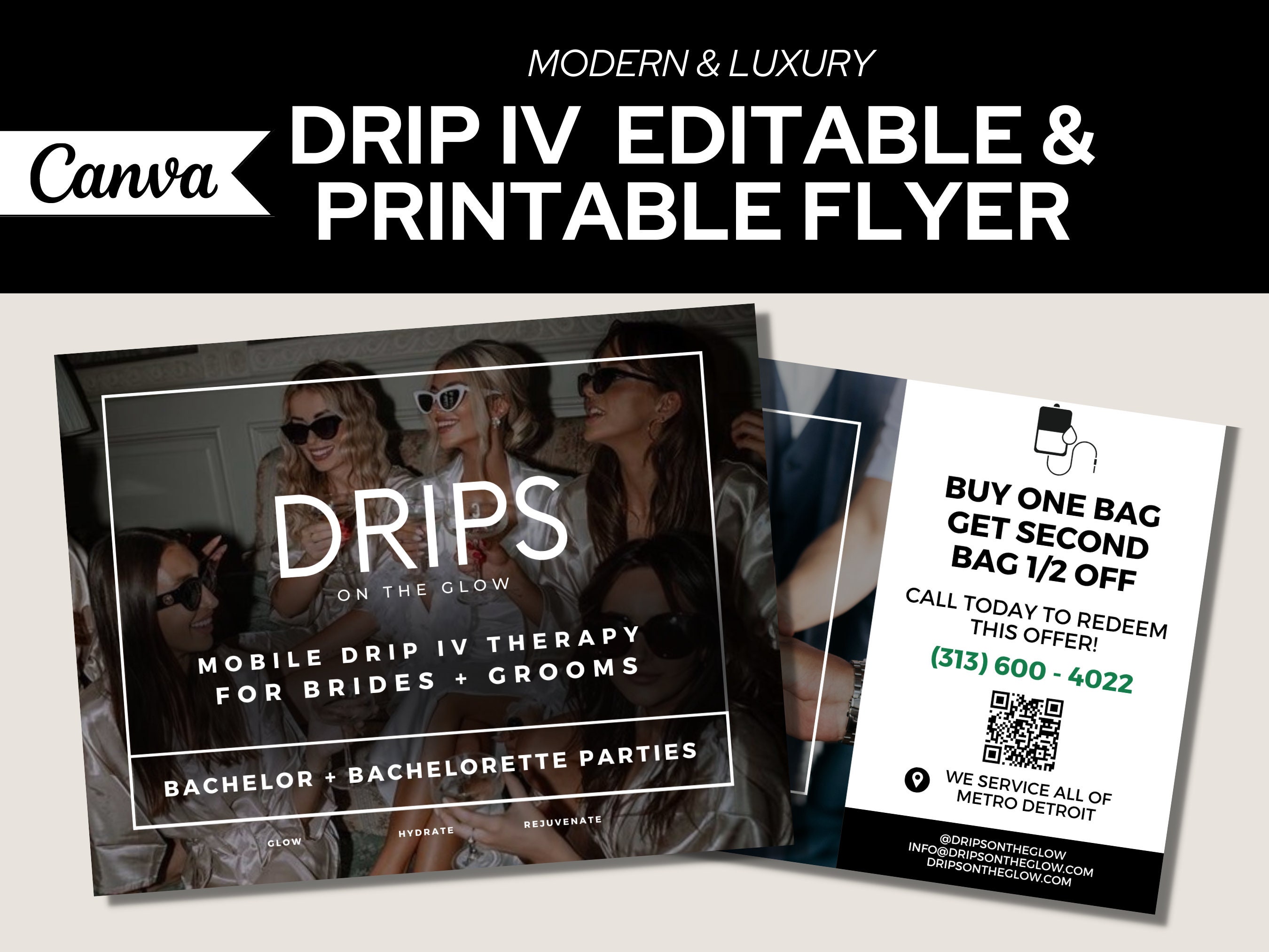 IV Therapy Templates Iv Hydration Flyer IV Therapy - Etsy UK