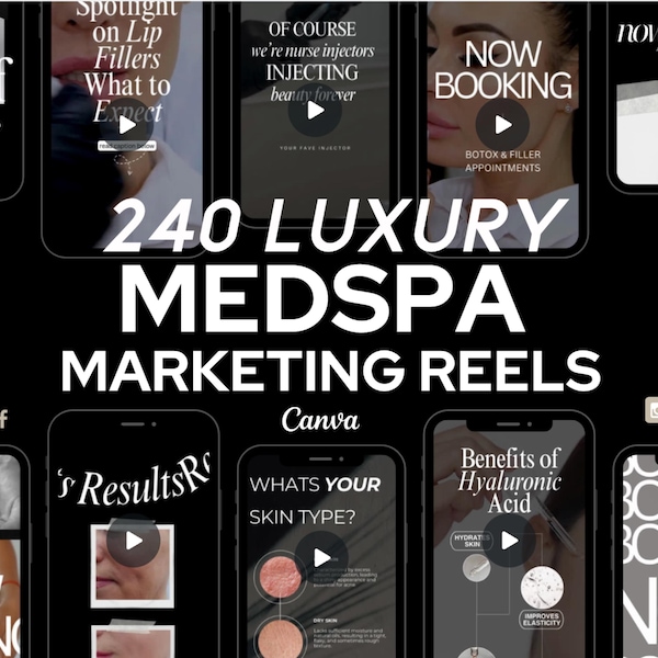 Med Spa Templates Reels - Etsy