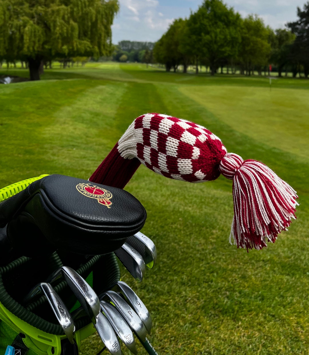 Tassel Knitted Golf Club Head Covers: Driver, Fairway & Hybrid - Etsy