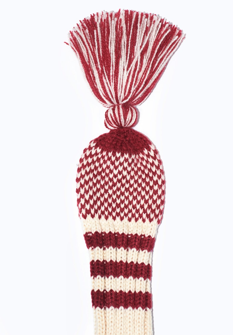 Tassel Knitted Golf Club Head Covers: Driver, Fairway & Hybrid - Etsy