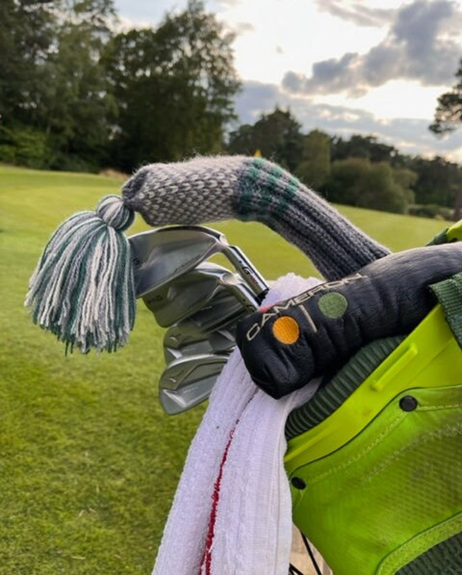 Individual Tassel Knitted Golf Club Head Cover: Driver, Fairway and ...