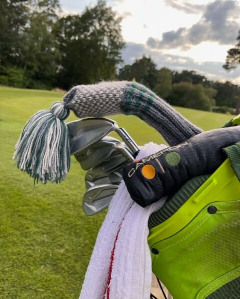 Individual Tassel Knitted Golf Club Head Cover: Driver, Fairway and ...