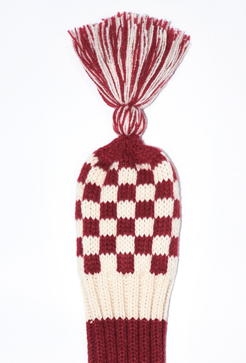 Tassel Knitted Golf Club Head Covers: Driver, Fairway & Hybrid - Etsy