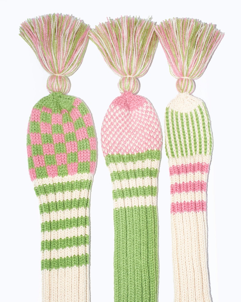 Individual Tassel Knitted Golf Club Head Cover: Driver, Fairway and ...