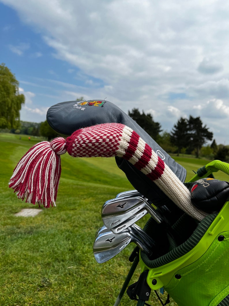 Tassel Knitted Golf Club Head Covers: Driver, Fairway & Hybrid - Etsy
