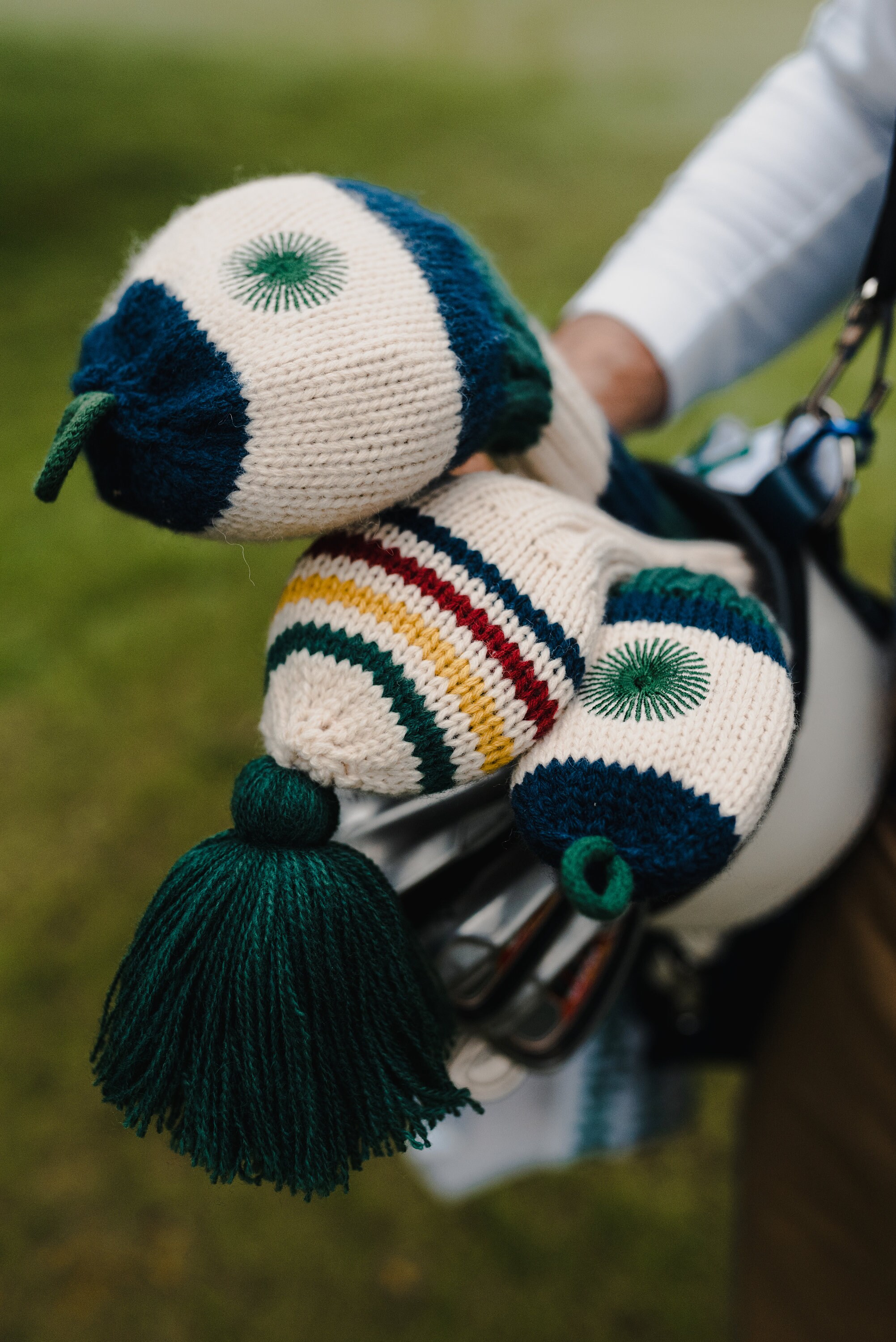 Individual Tassel Knitted Golf Club Head Cover: Driver, Fairway and ...