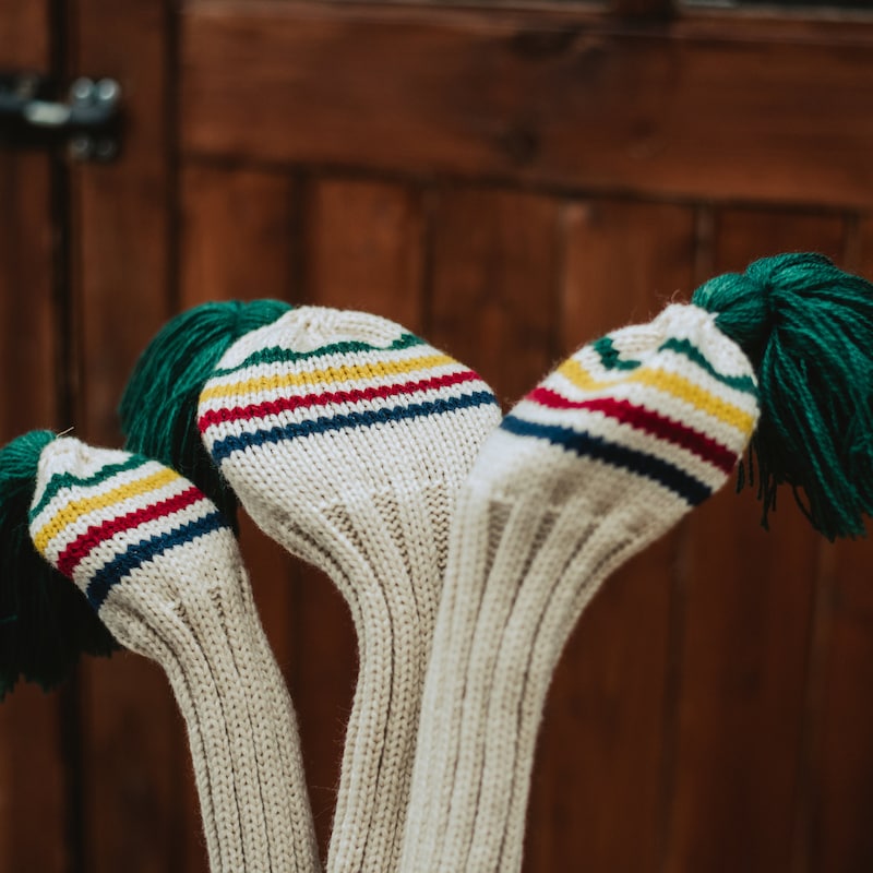 3 Wood Head Cover Knitted - Etsy