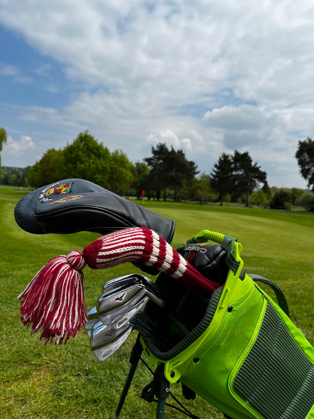 Tassel Knitted Golf Club Head Covers: Driver, Fairway & Hybrid - Etsy