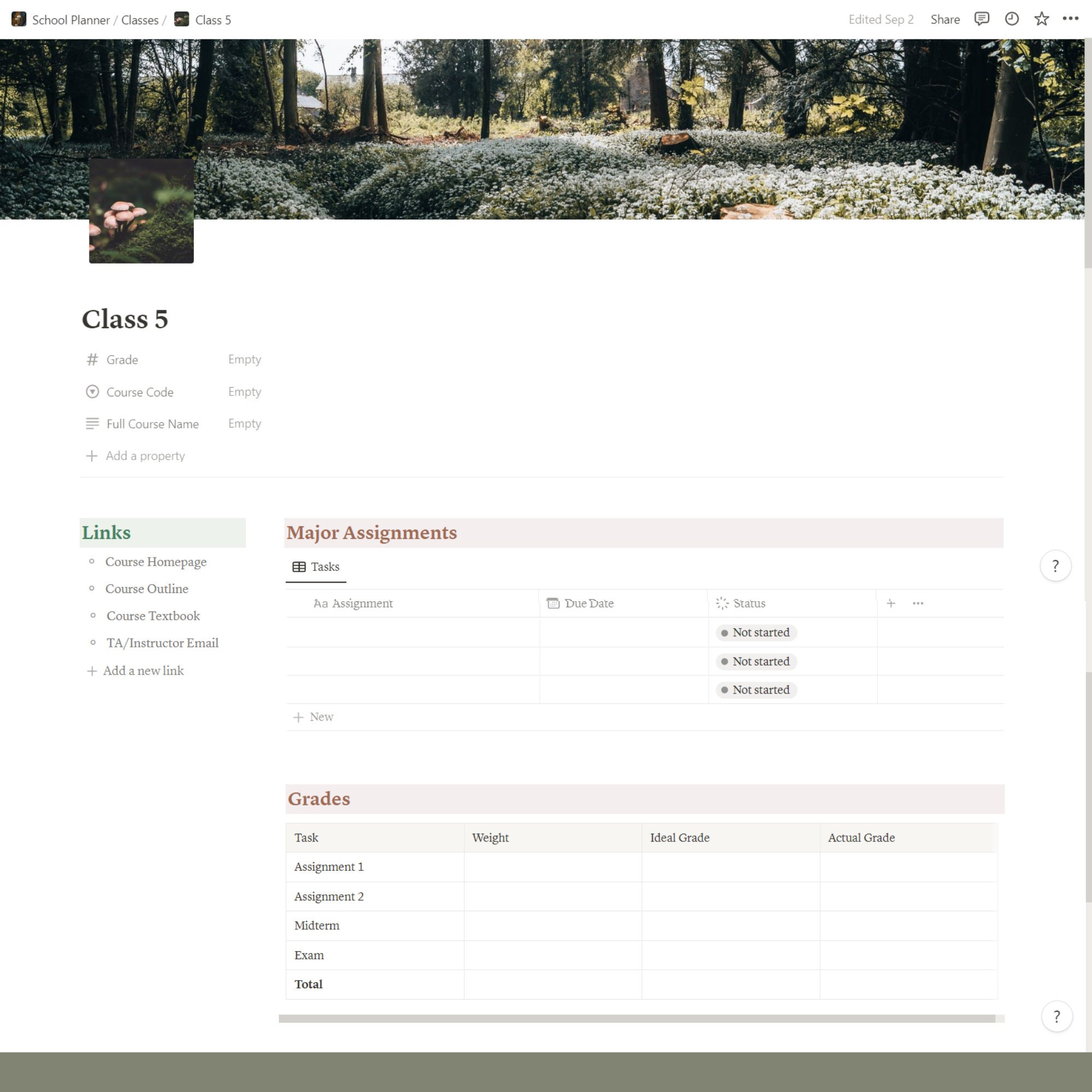 Notion School Planner - Etsy