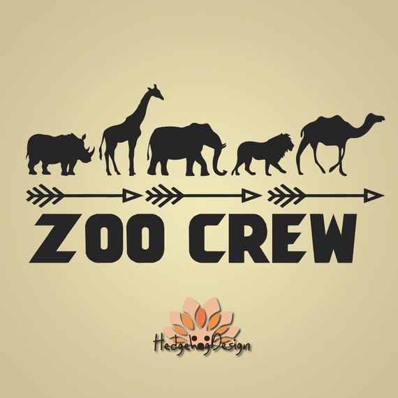 Zoo Crew Svg Png Dxf Jpg Pdf/zoo Animals Svg Clip Art/teacher - Etsy UK