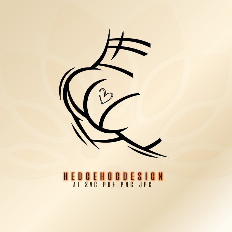 Booty Silhouette SVG PDF PNG - Etsy