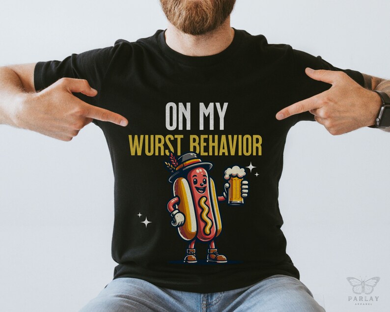 Wurst Behavior Weiner Shirt, Hot Dog Beer Shirt, Funny Oktoberfest ...